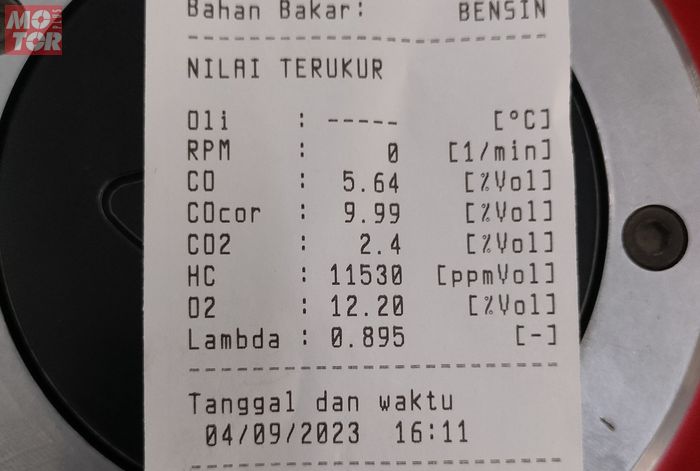 Ahli Jelaskan Hasil Uji Emisi Motor Punya Nilai O2 Tinggi, Bagus atau ...