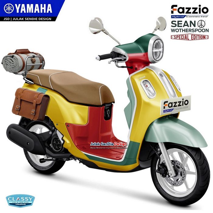 Keren, Yamaha Fazzio Versi Modifikasi Digital, Cocok Diajak Piknik Nih ...