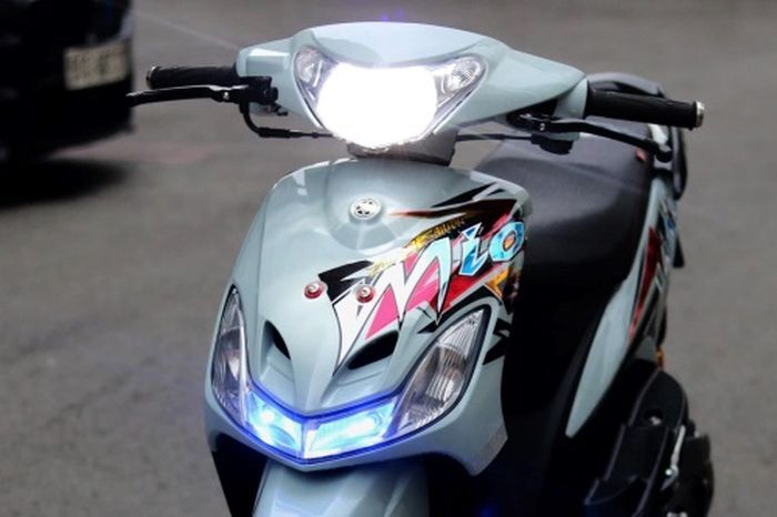 Motor Modifikasi Yamaha Mio Smile, Simpel Nan Elegan Pakai Aksesoris ...