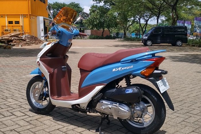 Modifikasi Motor Honda Spacy Gaya Super Cub Jepang Imut Habis Tak ...