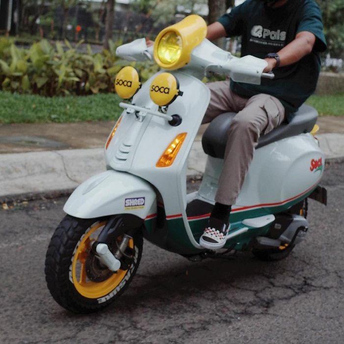 Modifikasi Motor Vespa Primavera dan Sprint Tambah Kalcer Pasang ...