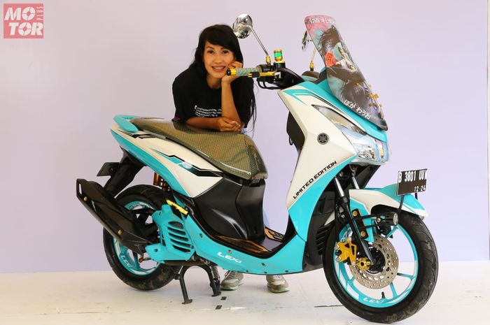 Lady Bikers Modifikasi Motor Yamaha Lexi Miliknya Modal Rp 2,5 Juta ...