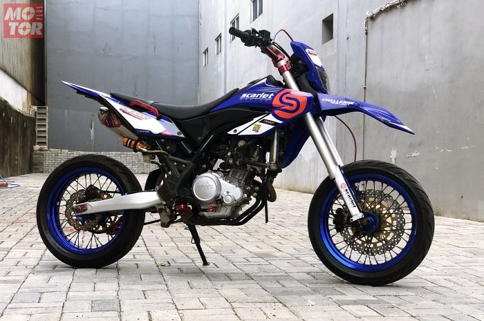 Segini Biaya Modifikasi Motor Yamaha WR 155 R Supermoto Scarlet Racing ...