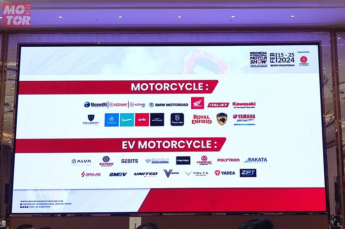Daftar 30 Merek Motor di IIMS 2024 Ada Motor Listrik dan Pemain Baru ...