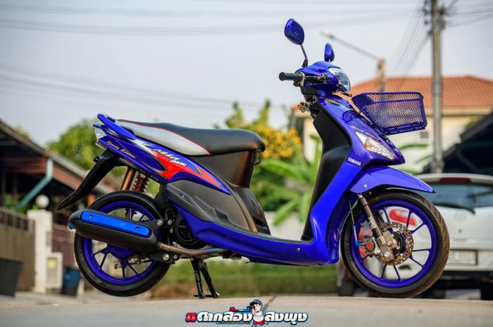 Serba Biru Modifikasi Motor Yamaha Mio Rem Full Brembo Aksesoris Lain ...