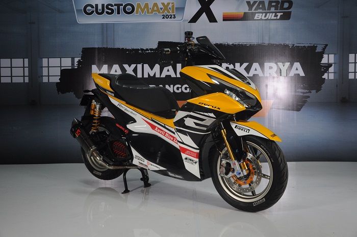 Racing Style, Modifikasi Motor Yamaha Aerox dari Grafis Bodi Sampai ...