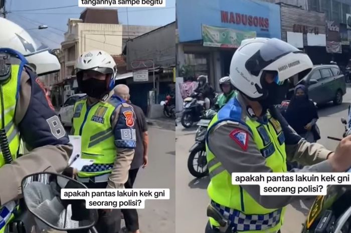 Pemotor Cewek Ngeyel Ogah Ditilang Karena Gak Pakai Helm Alasannya ...
