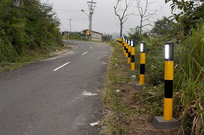 Pasti Belum pada Kenal, Ini Dia Nama Tiang Pemantul Cahaya di Pinggir ...